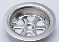 China Stainless Steel Sink Strainer 70mm OD 17mm Height Acid Alkali Resistant Kitchen Drain Filter for sale