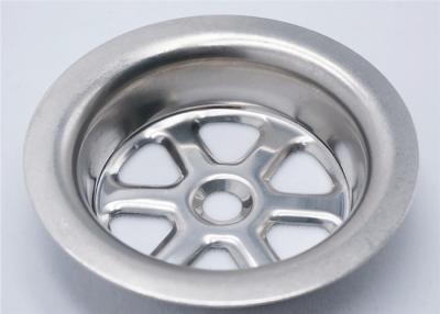 China Stainless Steel Sink Strainer 70mm OD 17mm Height Acid Alkali Resistant Kitchen Drain Filter for sale