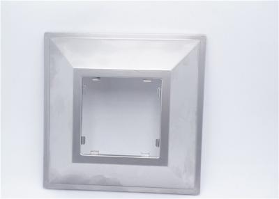 China Stainless Steel Square LED Lamp Cover 157x157mm for Bathroom Lighting for sale