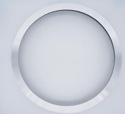 China Silver Brushed Aluminum Pressure Gauge Cover 301 mm OD 8 mm Height for Y40 for sale