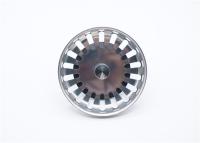 China Replacement Kitchen Sink Plugs , Stainless Steel Kitchen Sink Strainer for sale