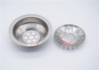 China Stainless Steel 201 Kitchen Sink Strainer Waste Plug 106.5mm OD Sink Hole Strainer for sale