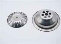 China Stainless Steel 201 Kitchen Sink Strainer Waste Plug 106.5mm OD Sink Hole Strainer for sale