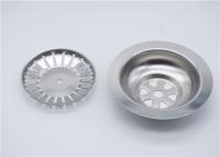 China Polished Kitchen Sink Drain Stopper , SS304 Stainless Steel Sink Strainer for sale