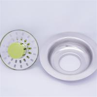 China Bestball 201 Stainless Steel Kitchen Sink Strainer Basket Flanging Mirror Surface 4.5 Inch for sale