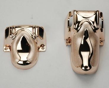 China 5# Dog Head Casket Coffin Fittings Corner with PP or ABS Material for sale