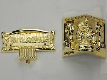 China PP Recycled Funeral Casket Corner Coffin Accessories , American Style for sale