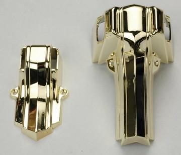 China Plastic Casket Accessories Casket Hardware Corner Candle Funeral Decorative , Coffin Corner for sale