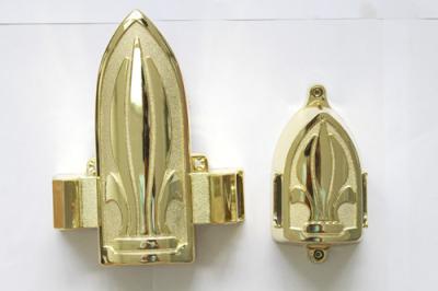 China Golden Color Casket Hardware Coffin Corner In Funeral - Flower Set for sale