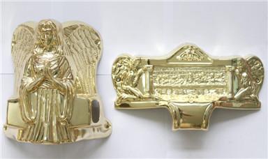China Modern Casket Hardware Corner Coffin Accessories Ark Angel Funeral Fitting for sale