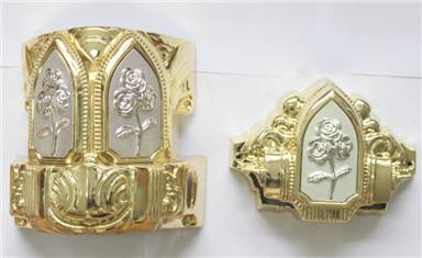 China Plastic Casket Parts Corner Handle Fitting Coffin Accessories for sale