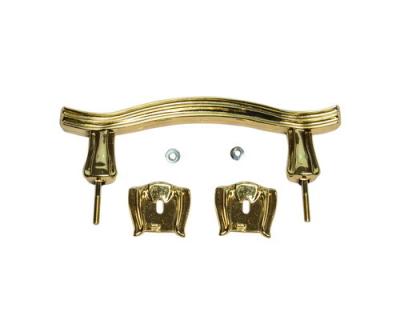 China Plastic Burial Casket Coffin Handle , Gold Color Casket Furniture H9013 for sale