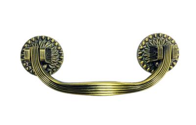 China Custom Metal Casket Handle , Antique Brass Color Funeral Accessories and Hardware for sale