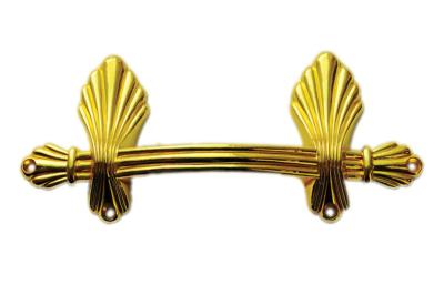 China ZINC Burial Casket Handle Die Casting Gold color Funeral Accessories and Hardware for sale