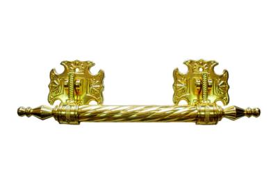 China Gold Finish Zamak Metal Casket Handle , Coffin Bar Handle 30 X 9.5cm Z1008 for sale