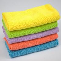 China 30x30cm Microfiber Cleaning Cloths 150-380gsm Custom Size for Kitchen Living Room for sale