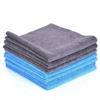 China Edgeless Microfiber Cloth 30x30cm to 40x40cm Custom Sizes 150-380gsm Multi-Surface Cleaning for sale