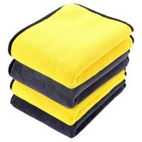 China Custom Microfiber Car Drying Towel 30x30cm to 60x120cm Size 300-1200gsm Weight Coral Fleece for sale
