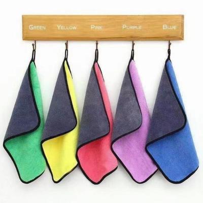 China Custom Microfiber Auto Drying Towels 30x30cm to 40x40cm with 300-1200gsm Coral Fleece for Professional Car Detailing for sale