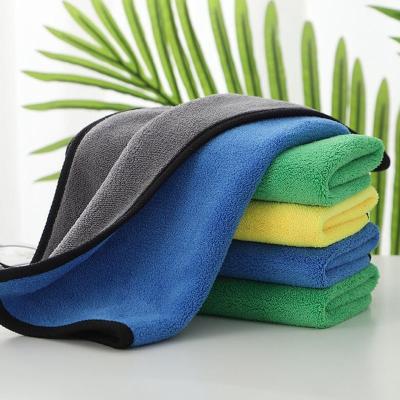 China Moisture Proof Absorber Car Drying Towel 30x30cm to 60x120cm 300-1200gsm Microfiber Cloth for sale