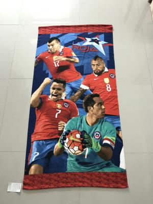 China Customizable High Quality Micro Beach Towels With Reactive Printing for sale