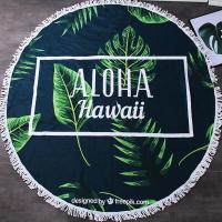 China Customizable Microfiber Round Beach Towel 150x150cm 60x60