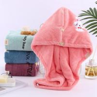 China Custom Microfiber Hair Towel 25x65cm 270-500gsm Quick Drying Coral Fleece Wrap with OEM Options for sale