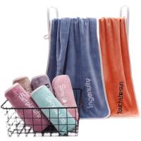 China Thick Microfiber Coral Fleece Towel 30x60cm to 40x80cm Custom Size 270-480gsm Antibacterial Hair Drying for sale