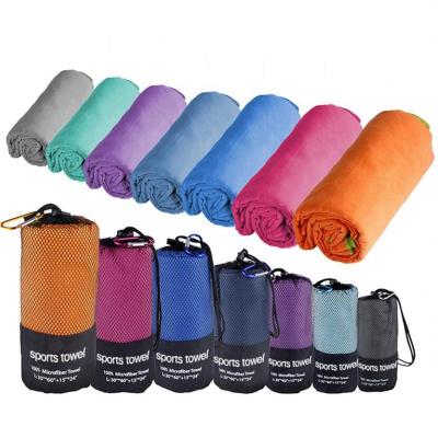 China Custom Microfiber Quick Dry Towels 35x75cm to 75x150cm with 155-310gsm Weight Options for sale