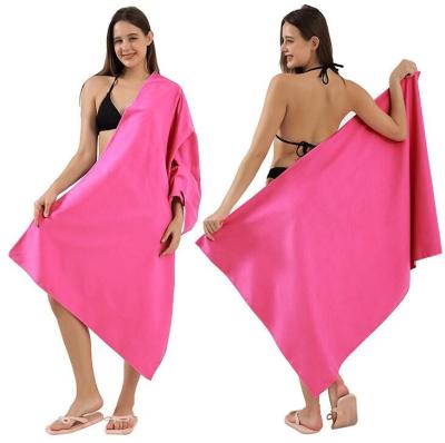 China Lightweight Fast Drying Bath Towels 140x70cm to 160x80cm in Suede Microfiber 150-300GSM for sale