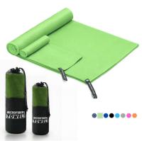 China Custom Microfiber Suede Travel Towels 35x75cm to 140x70cm Size Options 160-360gsm Quick Dry for sale