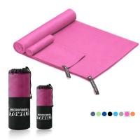 China Custom Microfiber Quick Dry Towel 35x70cm to 140x70cm 180-400gsm Travel Towel with Bag for sale