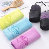 China Custom Microfiber Sports Towel 30x80cm to 40x100cm 210-410gsm High Absorbency Gym Yoga Towel for sale