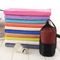 China Custom Microfiber Fitness Towels 65x30cm to 100x40cm with 230-430gsm Weight Options for sale