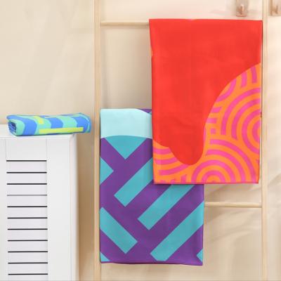 China Custom Printed Microfiber Beach Towels 28x58