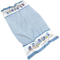China 100% Cotton Printed Beach Towel 160x80cm to 590gsm Custom Size Mildew Resistant Velour Fabric for sale