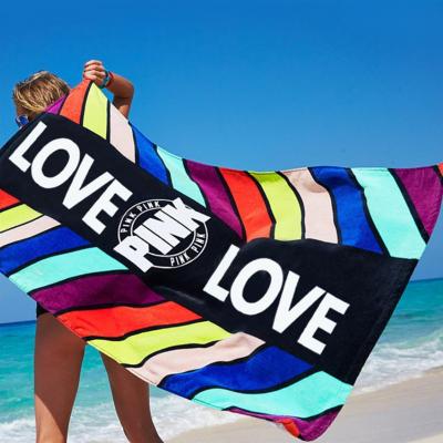 China Custom Printed Cotton Bath Towels 180x90cm to 140x70cm with 270-580gsm Weight and Velour Technic for sale