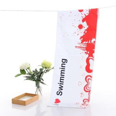 China Custom Printed Suede Microfiber Sport Towel 50x25cm to 100x50cm Quick Dry 160-390gsm for sale