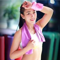 China Custom Cooling Sports Towels 100x50cm 155-165GSM Quick Moisture Absorption Neck Towels for sale
