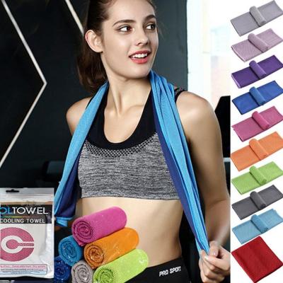 China Microfiber Cooling Towel 70x30cm to 140x70cm Size Options | 155-165gsm Cooling Fiber Fabric for sale