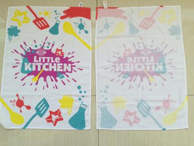 China Custom 100% Cotton Promotional Tea Towels 40x60cm 50x70cm with Sublimation & Screen Printing Options for sale