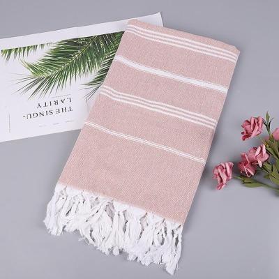 China 100% Cotton Fouta Towel 140x70cm to 100x200cm Custom Sizes 135-310gsm Lightweight for sale