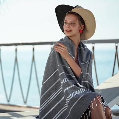 China Custom Cotton Hammam Beach Towels 60x30