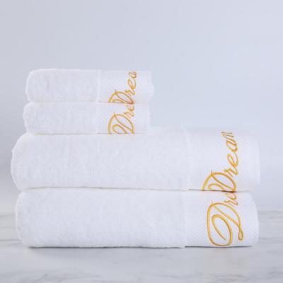 China Custom Hotel Collection Bath Towel Sets 340-740 GSM 100% Cotton with BSCI & OEKO-TEX Certification for sale