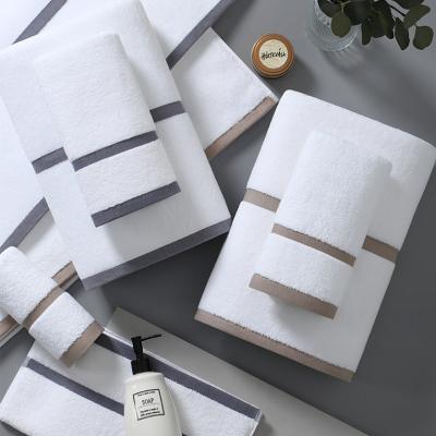 China Custom 100% Cotton Towel Set 340-740 GSM for Hotels - Quick Drying & Highly Absorbent with BSCI/SEDEX Certification for sale