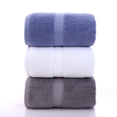 China Oversize Cotton Bath Towels 90x180cm 280-810gsm Customizable with Dobby Border - Eco Friendly Manufacturing for sale