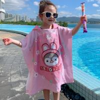 China Custom Microfiber Children's Poncho Towel 50x50cm to 70x70cm 150-350gsm with Custom Printing for sale