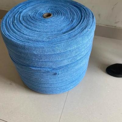 China 100% Microfiber Cloth Strip Mop 2cm-7cm Width 180-300gsm Custom Color Odor Resistant Industrial Cleaning for sale