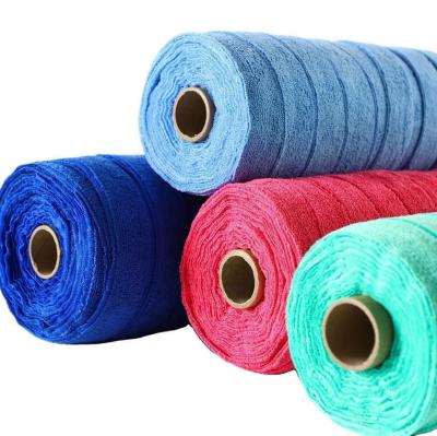 China Microfiber Strip Mop Rolls 2-10cm Width 130-300gsm Weight with Custom Sizes and ISO GRS Certifications for sale
