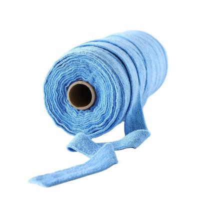 China Custom Microfiber Cloth Strip Mop Rolls - 155-300gsm Weight, 1in-10cm Width Options with OEKO-TEX Certification for sale